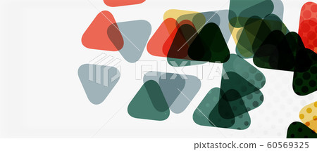 Vector triangle geometric abstract composition... - Stock Illustration ...