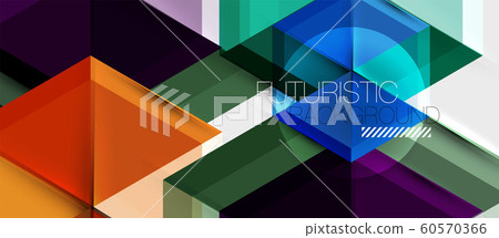 Geometric triangle and hexagon abstract... - Stock Illustration ...