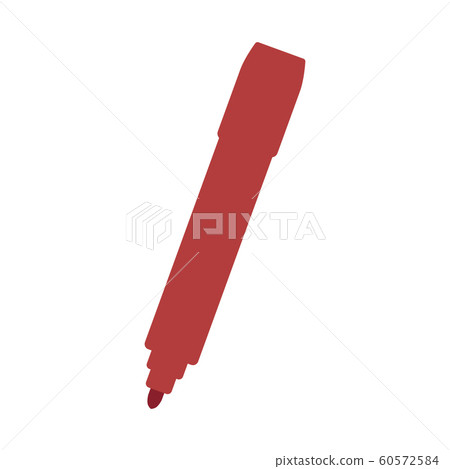 Simple sign pen (bold_red) - Stock Illustration [60572584] - PIXTA