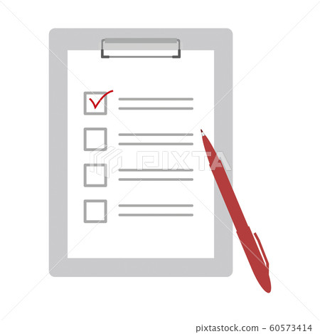 Check the list - Stock Illustration [60573414] - PIXTA