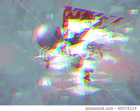 Triangle explosion with anaglyph effect - Stock Illustration [60578114 ...