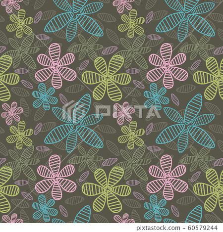 sweet Flower Floral Background - Stock Illustration [60579244] - PIXTA