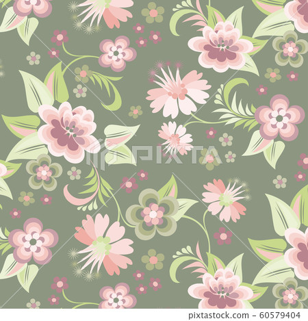 sweet Flower Floral Background - Stock Illustration [60579404] - PIXTA