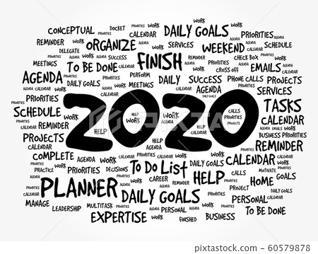 2020 New Year Goals word cloud - Stock Illustration [60579878] - PIXTA