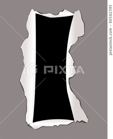 ripped paper vector illustration - Stock Illustration [60582395] - PIXTA