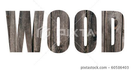 Wood inscription on the background of wooden... - Stock Illustration ...