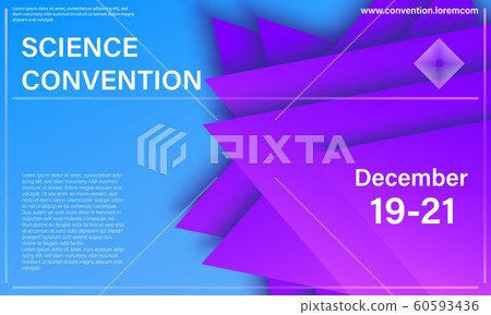 Conference design template. Science convention. - Stock Illustration ...