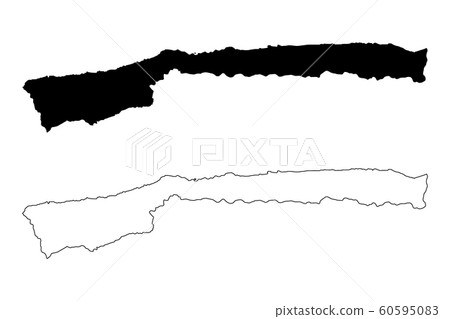 Vargas State map vector.... - Stock Illustration [60595083] - PIXTA