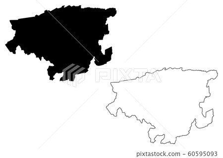 Lara State map vector.... - Stock Illustration [60595093] - PIXTA