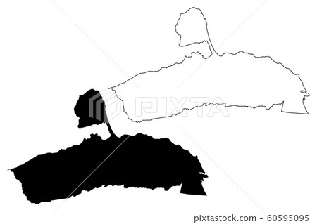 Falcon State map vector.... - Stock Illustration [60595095] - PIXTA