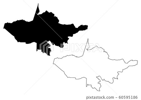 Andijan Region map vector.... - Stock Illustration [60595186] - PIXTA