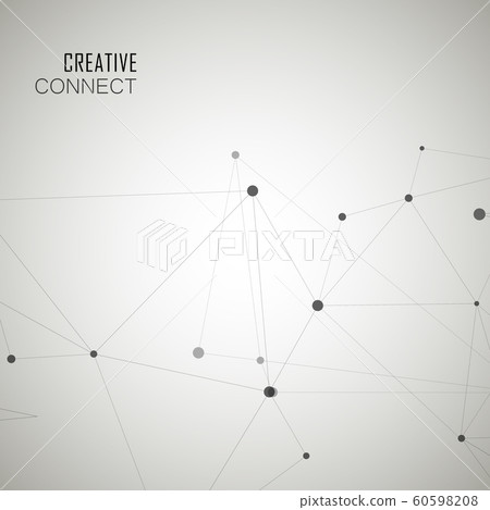 Vector modern design with connection science... - Stock Illustration ...