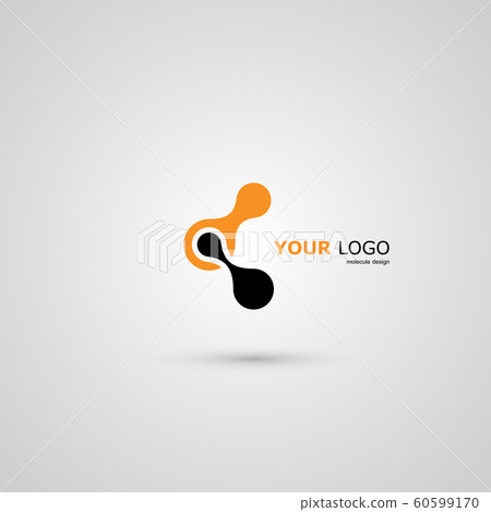 Connect abstract molecule vector icon - Stock Illustration [60599170 ...