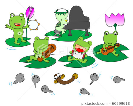 Frog concert - Stock Illustration [60599618] - PIXTA