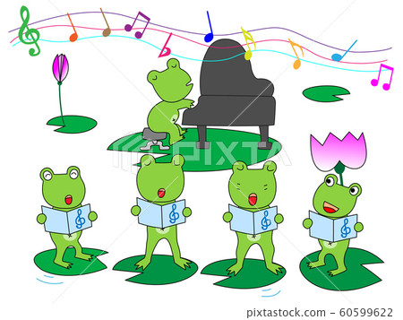 Frog concert - Stock Illustration [60599622] - PIXTA