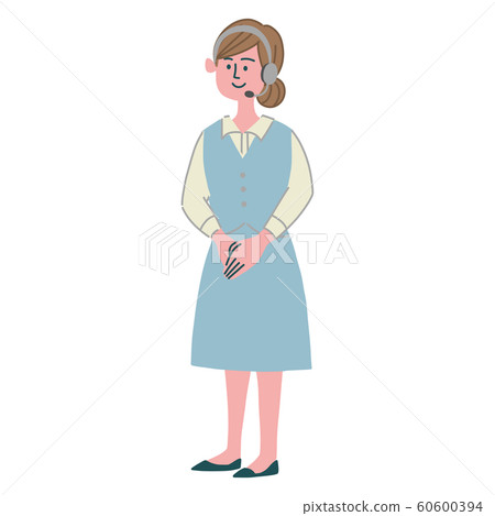 Operator Female Full body - Stock Illustration [60600394] - PIXTA
