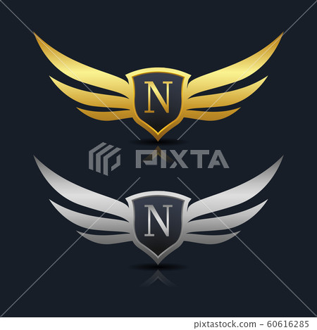 Letter N emblem Logo - Stock Illustration [60616285] - PIXTA