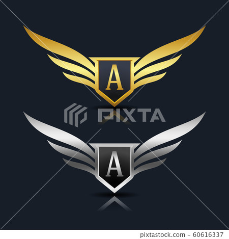 Letter A emblem Logo - Stock Illustration [60616337] - PIXTA