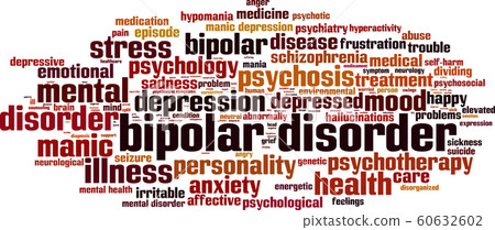 Bipolar disorder word cloud - Stock Illustration [60632602] - PIXTA