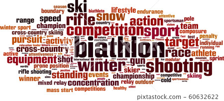 Biathlon word cloud - Stock Illustration [60632622] - PIXTA
