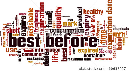 Best before word cloud - Stock Illustration [60632627] - PIXTA