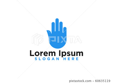 Abstract Hand Logo Designs, Vector Illustration - Stock Illustration ...