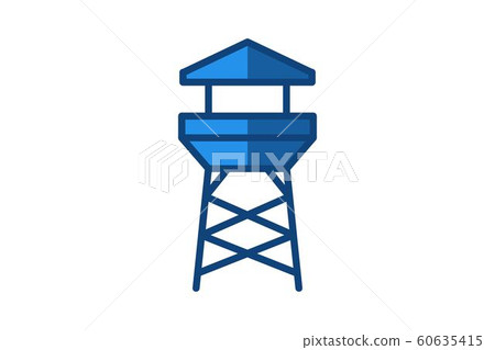 beach lifeguard logo design inspiration - Stock Illustration [60635415 ...