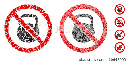No heavy weight Mosaic Icon of Irregular Pieces - Stock Illustration ...