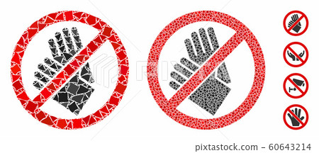 No gloves Mosaic Icon of Unequal Elements - Stock Illustration ...