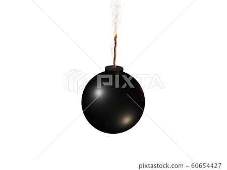 Bomb with fire on fire - Stock Illustration [60654427] - PIXTA