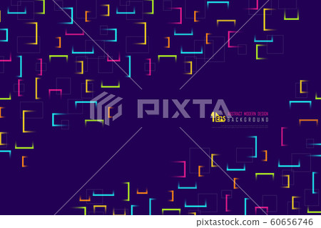 Abstract colorful line of small square design... - Stock Illustration ...