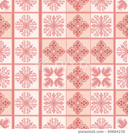 Vector ceramic tile pattern, abstract mosaic,... - Stock Illustration ...