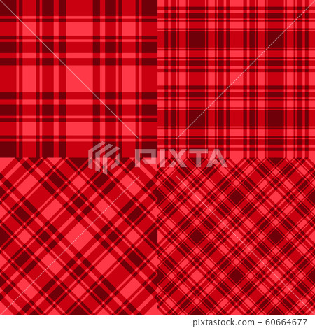Set Red cage seamless pattern template. Vector... - Stock Illustration ...