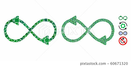 Infinite motion Composition Icon of Abrupt Parts - Stock Illustration ...