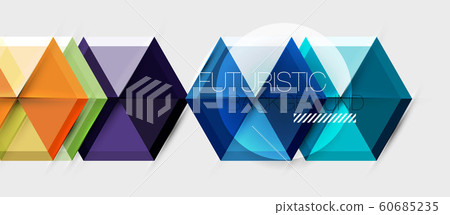 Geometric triangle and hexagon abstract... - Stock Illustration ...