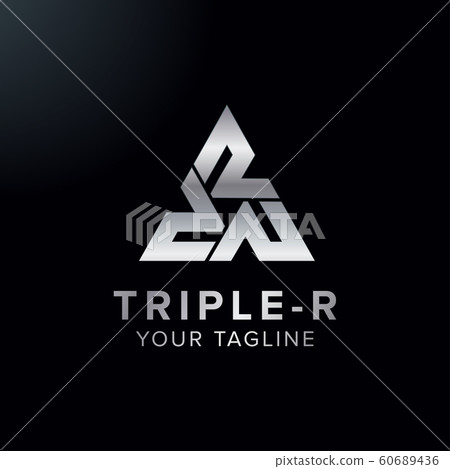 Creative letter Triple R logo concept design... - Stock Illustration ...