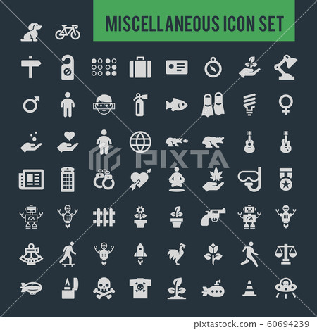 miscellaneous Icon set - Stock Illustration [60694239] - PIXTA