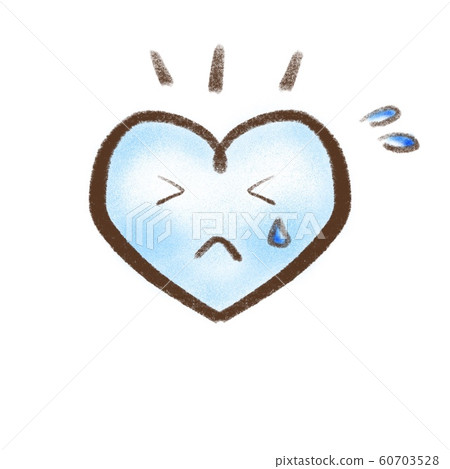 Heart, cry, illustration - Stock Illustration [60703528] - PIXTA