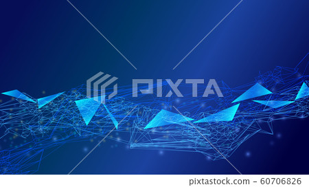 Cyber digital blue gradient image background - Stock Illustration ...