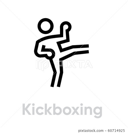 Kickboxing icon vector illustration - Stock Illustration [60714925] - PIXTA
