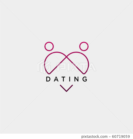 dating love line logo template vector illustration - Stock Illustration ...