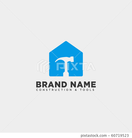 construction tools logo template vector - Stock Illustration [60719523 ...