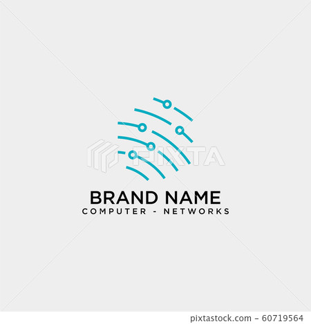 shield protection network logo template vector - Stock Illustration ...