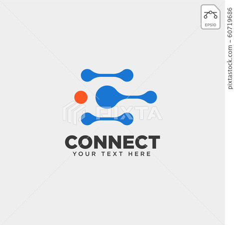 connection communication creative logo template - Stock Illustration ...