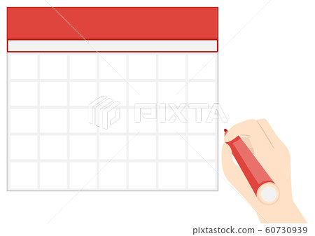 Hand Calendar Blank Illustration - Stock Illustration [60730939] - PIXTA