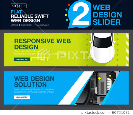 Web slider or banners design concepts for your... - Stock Illustration ...