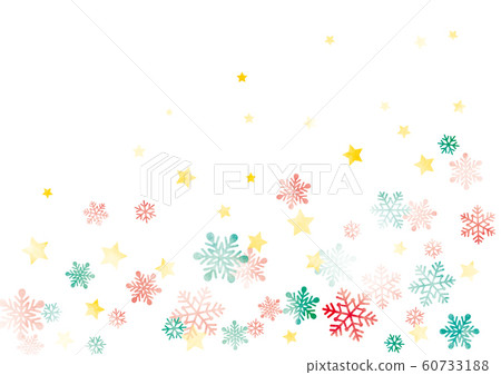 Snow and stars background watercolor Christmas... - Stock Illustration ...