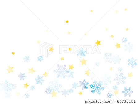 Snow and stars background watercolor blue - Stock Illustration ...