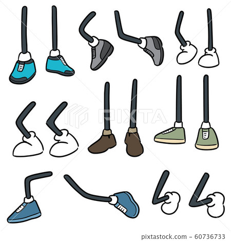 vector set of cartoon leg-插圖素材 [60736733] - PIXTA圖庫