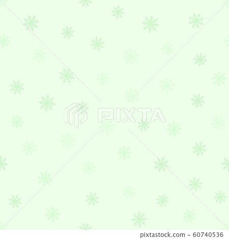 Green snowflake pattern. Seamless vector - Stock Illustration [60740536 ...